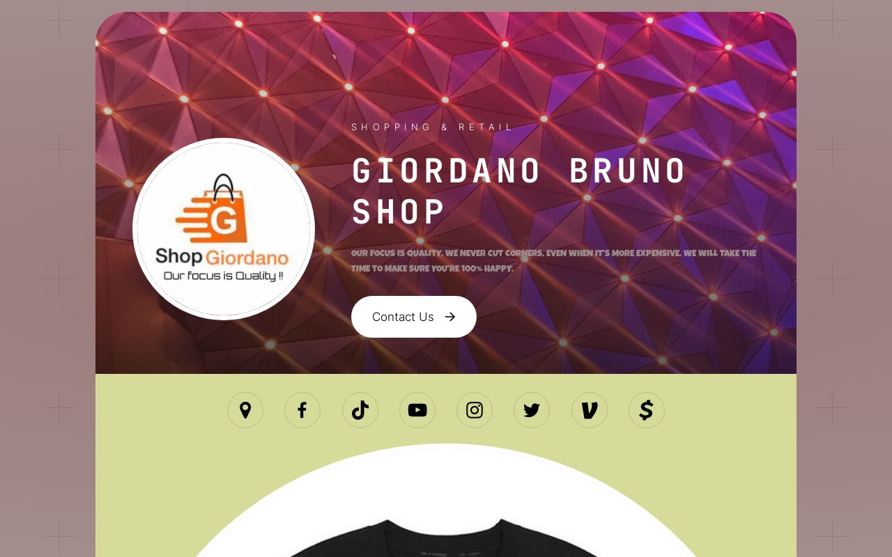 Giordano Bruno Shop
